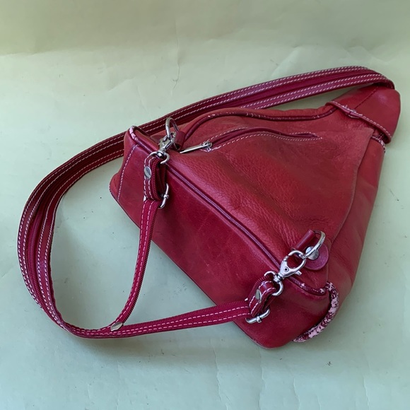 Vintage | Bags | Vintage Dark Red Leather Backpack | Poshmark